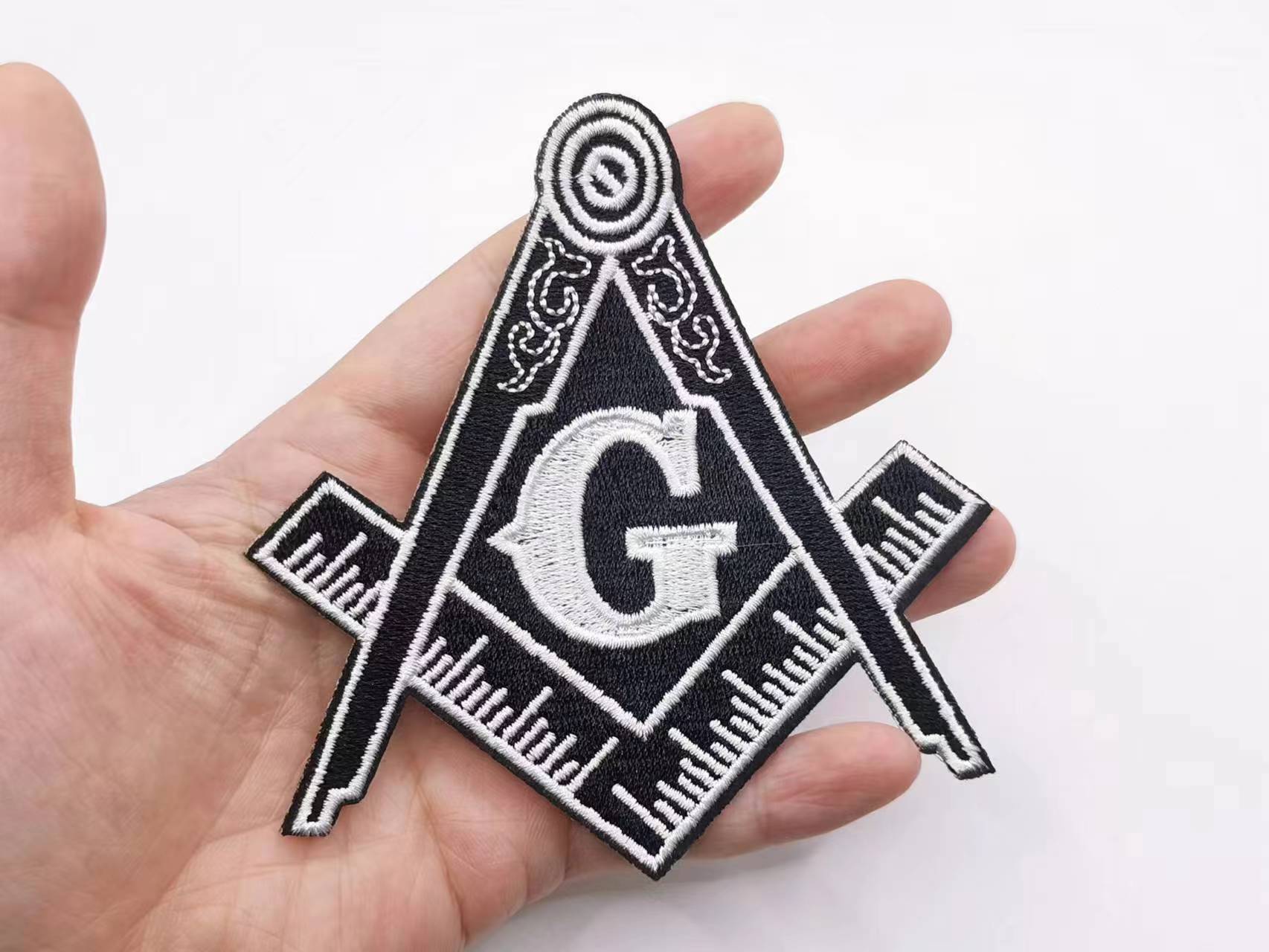 Freemason Badge Patch DIY Masonic Logo Emblem Cloth Patch Embroidery ...