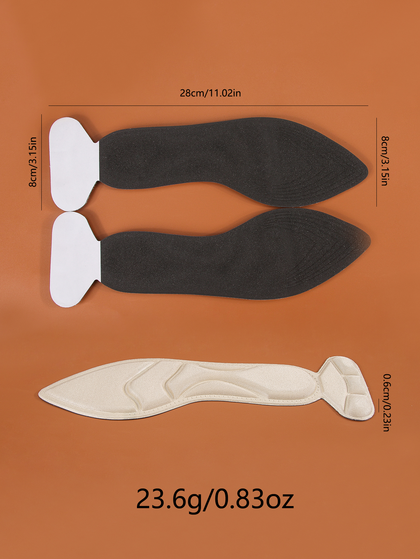 Comfortable Heel Insoles for High Heels & Loose Shoes - Pain Relief for ...