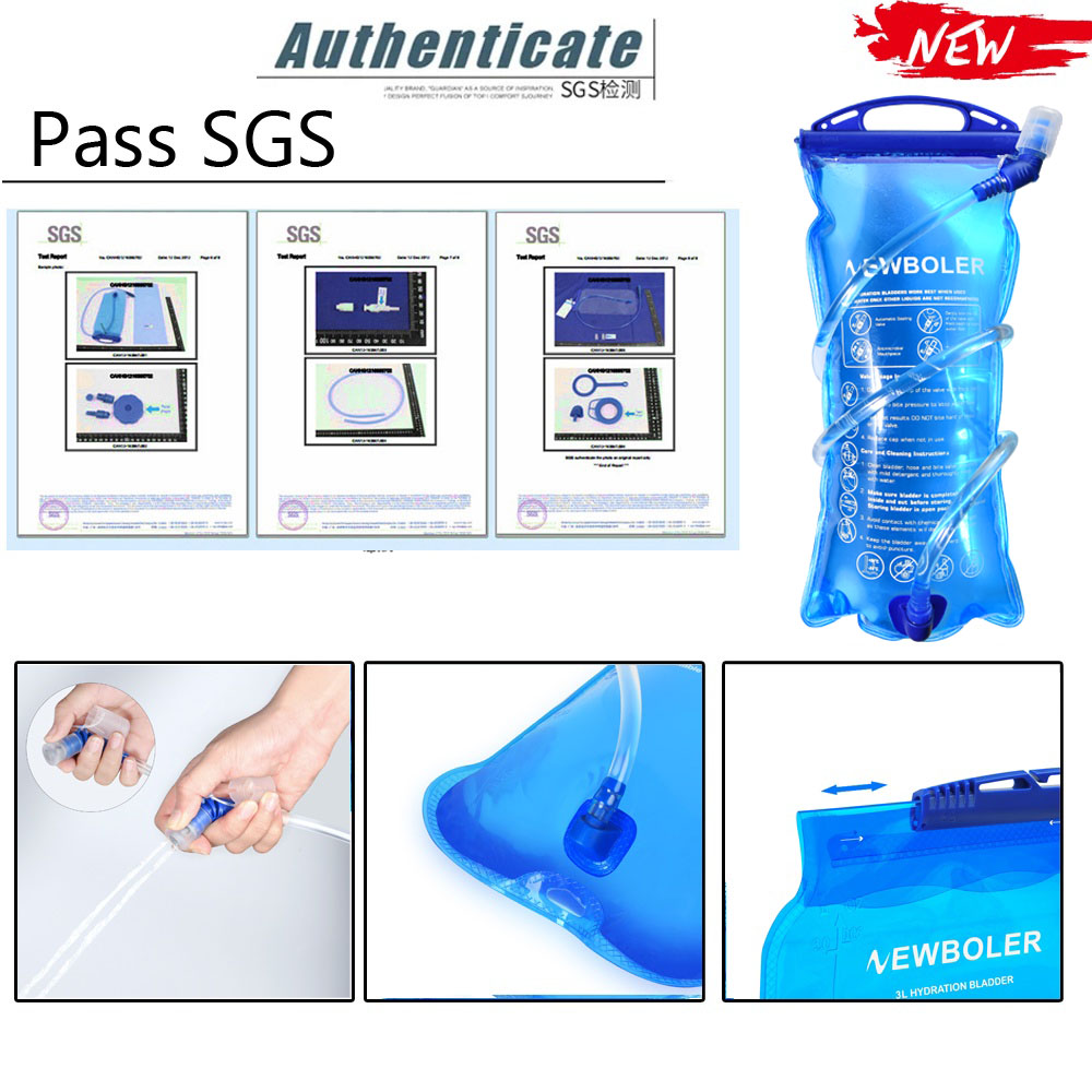 Newboler 1.5L 2L 3L Water Bladder Portable Water Bag TPU BPA-Free ...