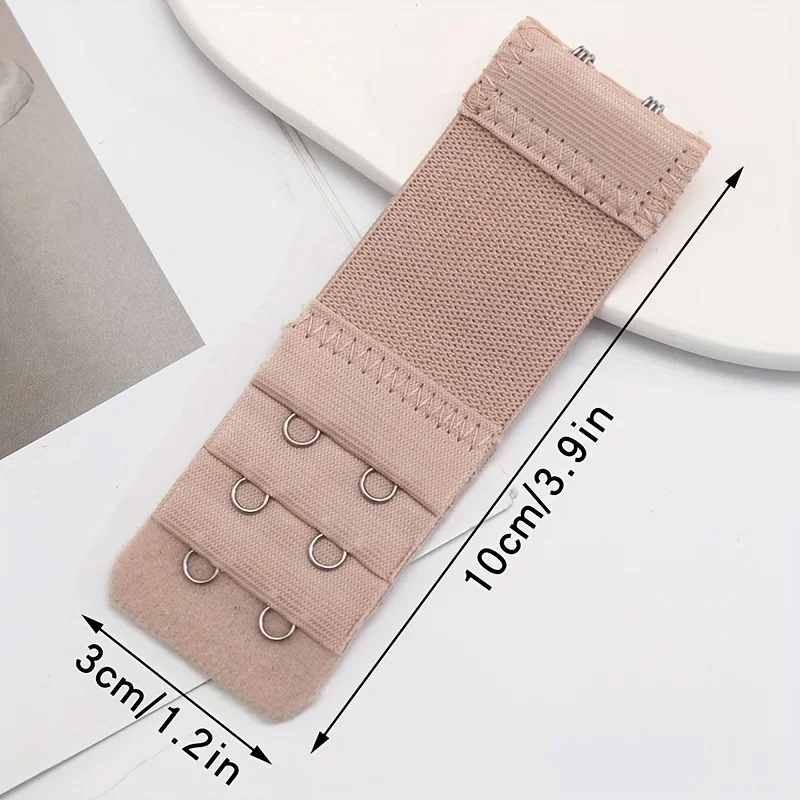 3 Pieces Women's Soft Comfortable Elastic Bra Extenders Bra Extension ...