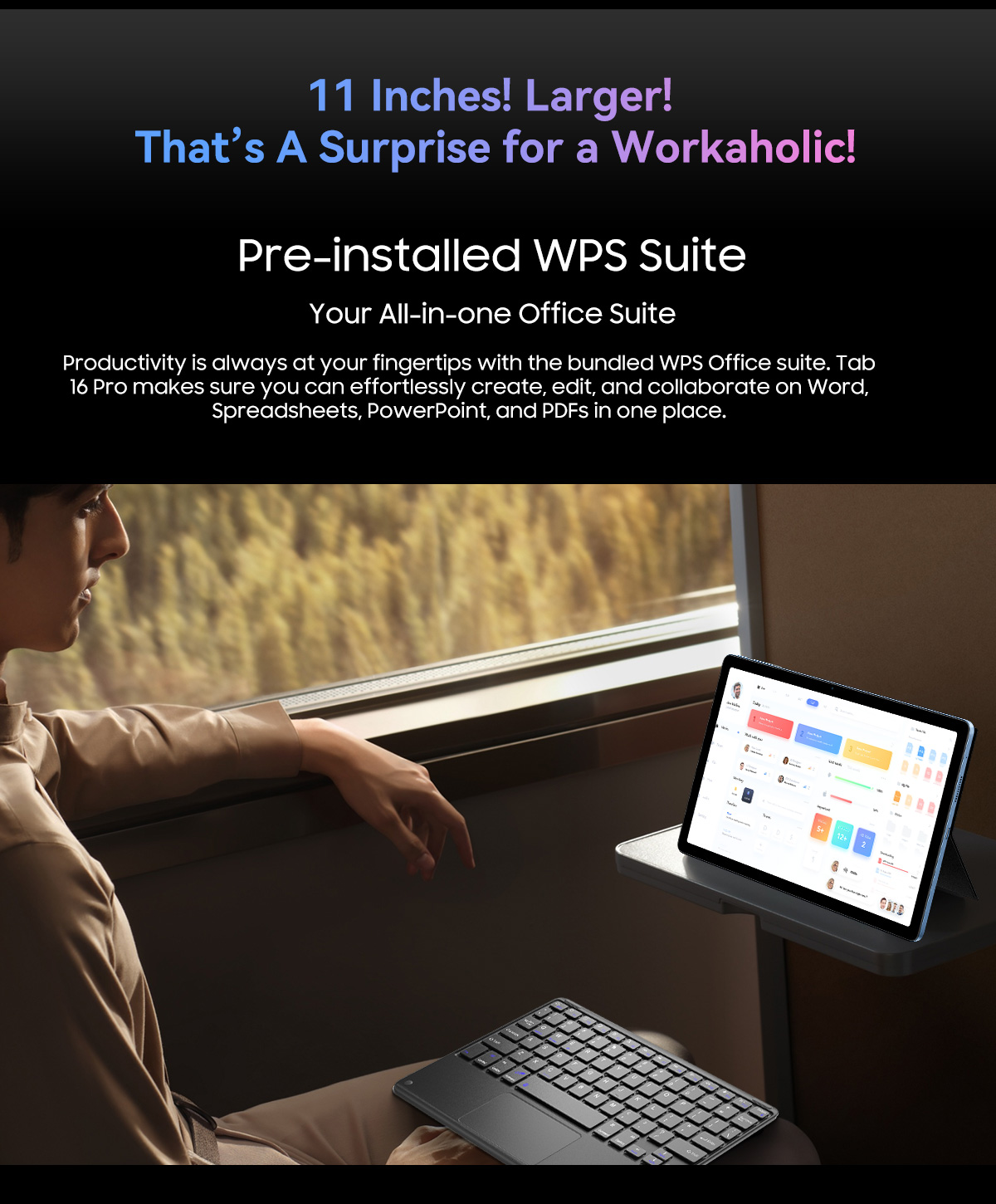 Blackview Tab 16 Pro Tablet Android 14 (11'' / 8GB + 256GB)24GB RAM ...