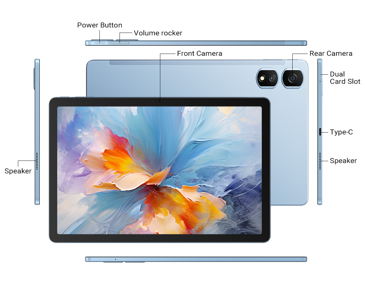 Blackview Tab 16 Pro Tablet Android 14 (11'' / 8GB + 256GB)24GB RAM ...