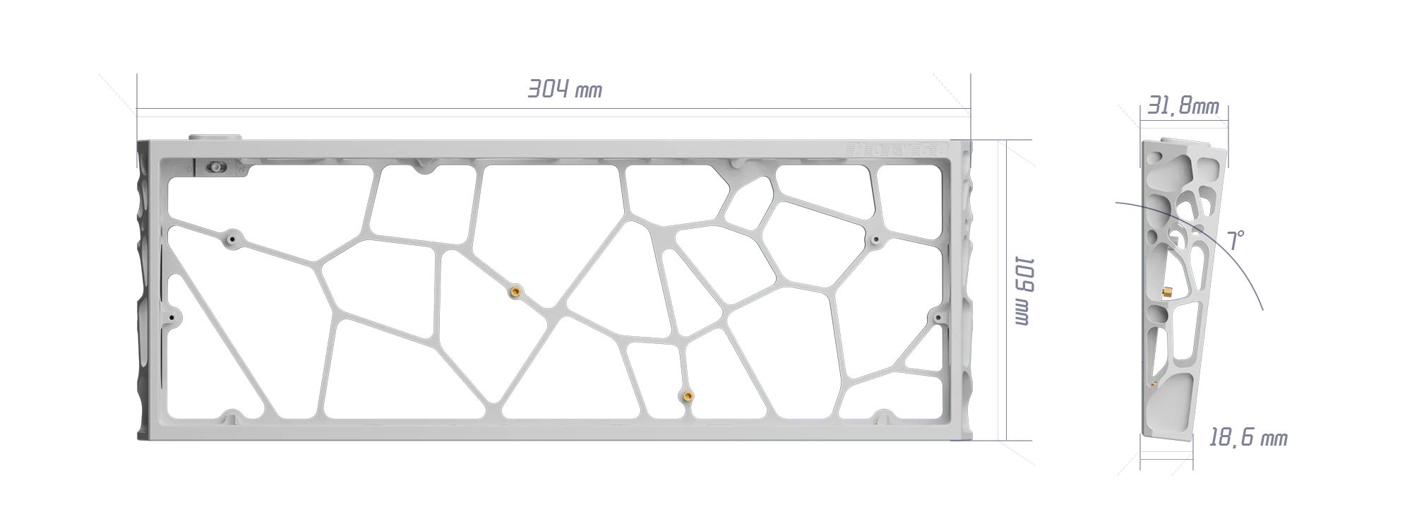 KBDfans Holy60 case Aluminum material Tray-mount | Shopee Philippines