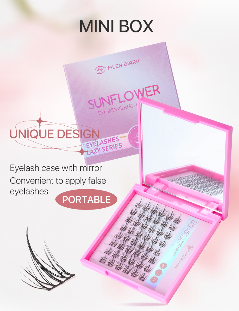 24-hour shipping 】MLEN DIARY SunFlower false eyelash extension set DIY ...