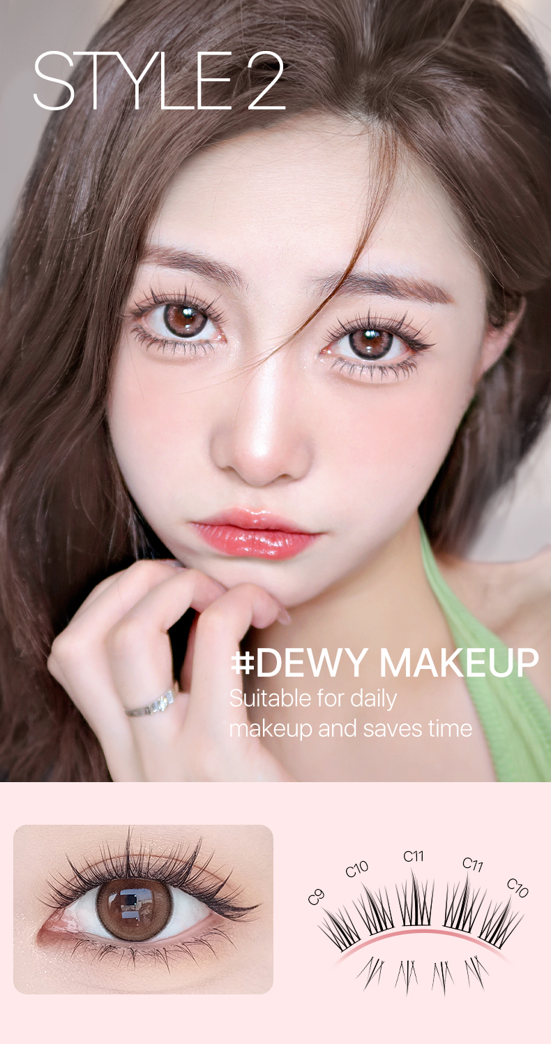 24-hour shipping 】MLEN DIARY SunFlower false eyelash extension set DIY ...