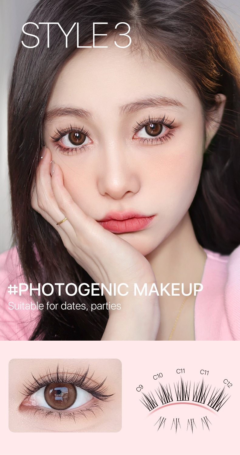 24-hour shipping 】MLEN DIARY SunFlower false eyelash extension set DIY ...