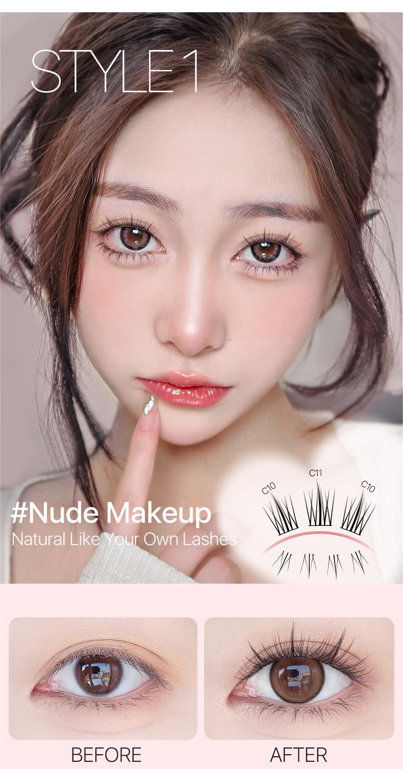 24-hour shipping 】MLEN DIARY SunFlower false eyelash extension set DIY ...