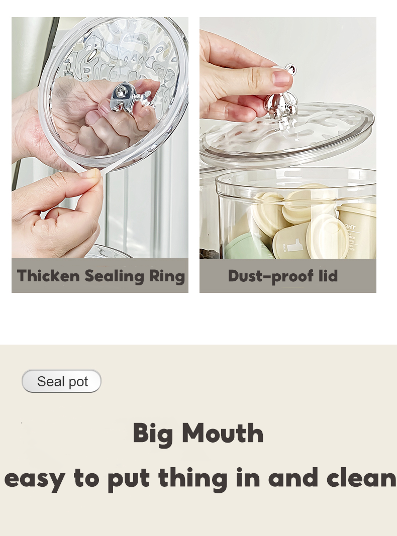 Sunlife Transparent Airtight Container Food Storage Leak Proof Canister ...