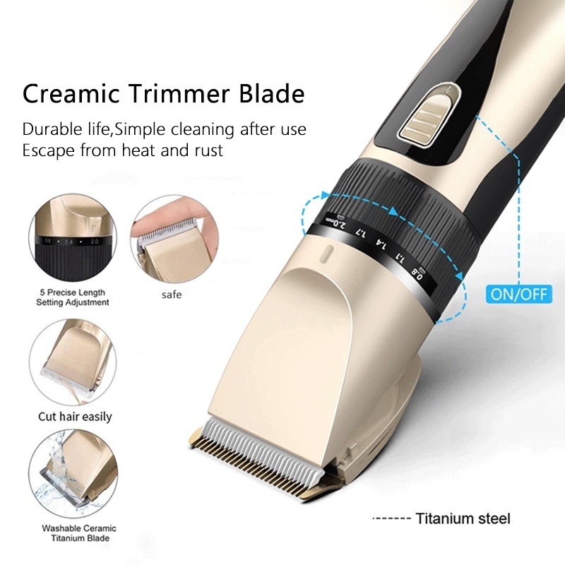 OOPS Rechargeable Cordless Electric Hair Clipper/Trimmer razor for ...