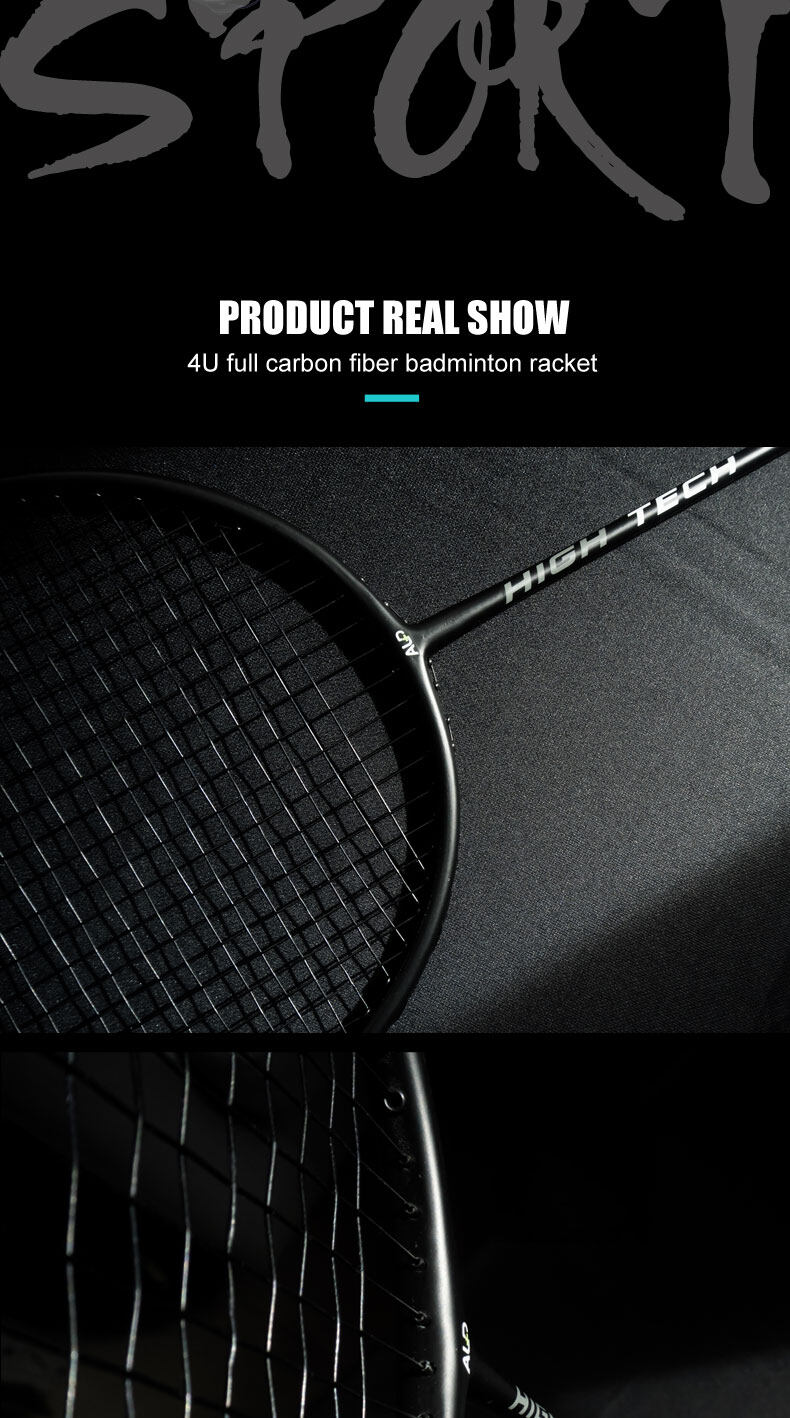 ALPSPORT RR 4U 22LBS G5 Black Badminton Racket Original Design Carbon ...