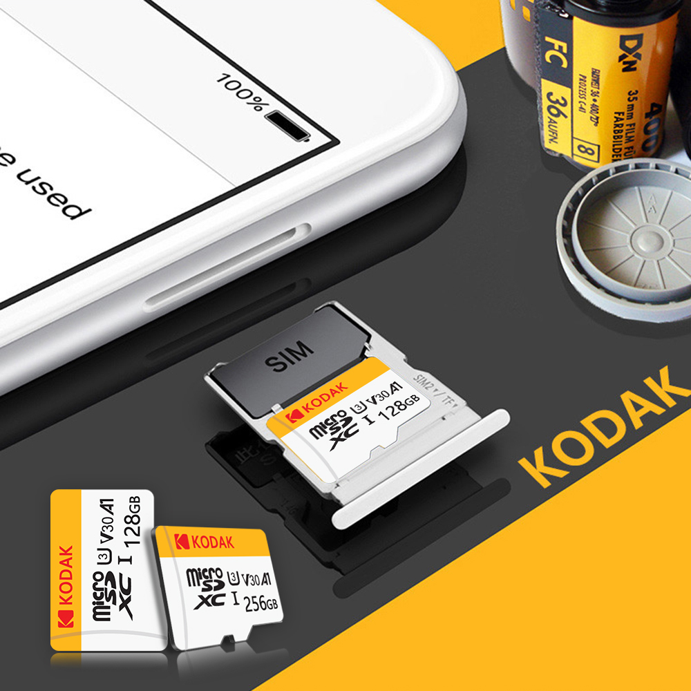 KODAK MicroSD Card Red Memory Card Class10 32GB 64GB 128GB 256GB U3 4K ...