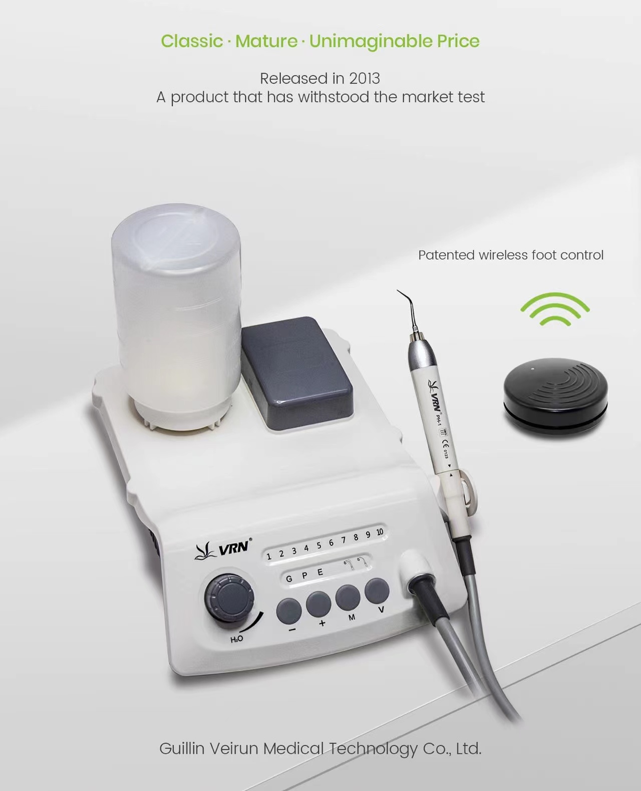 VRN A8 Dental ultrasonic dental cleaner fully automatic water supply ...