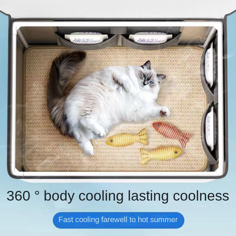 Cat Air Conditioning House Summer Cat Cooling Nest Dog Ice Nest Cat Dog ...