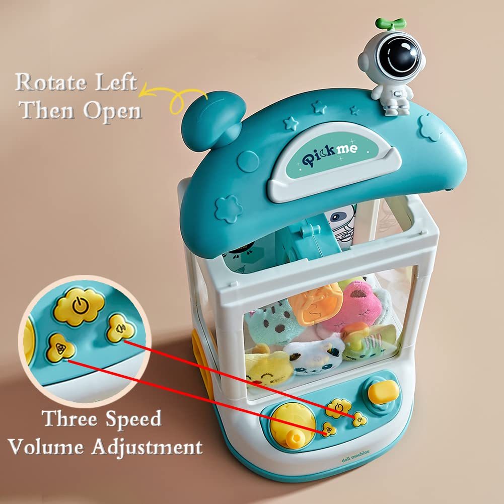 Beige Mini Claw Machine For Kids Toys Crane Machine Clip Doll Machine ...