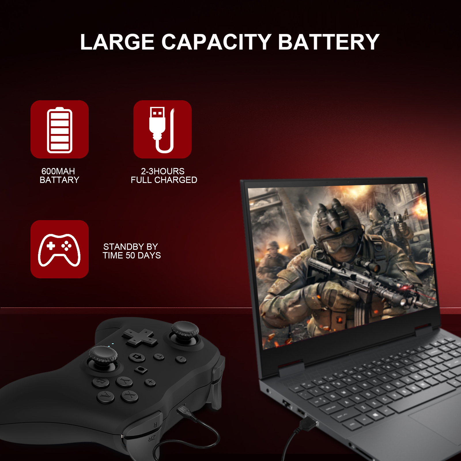 Switch series Bluetooth wireless gaming controller 4 In 1 joystick for ...