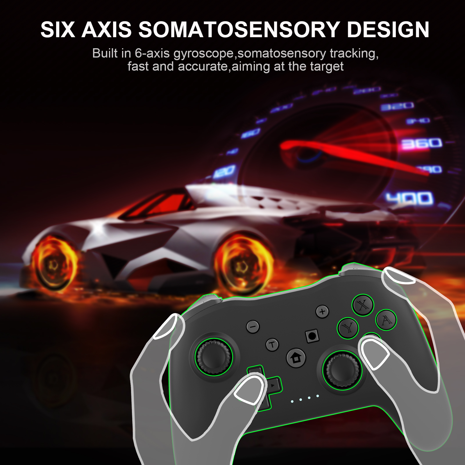 Switch series Bluetooth wireless gaming controller 4 In 1 joystick for Switch/PS3/PC/Android TV ...