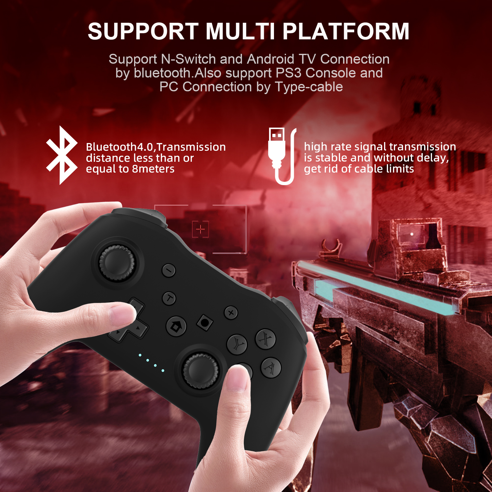 Switch series Bluetooth wireless gaming controller 4 In 1 joystick for ...