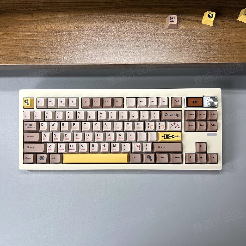 Steampunk Era Keycap 142 Keys PBT Material Cherry Profile DYE-SUB ...