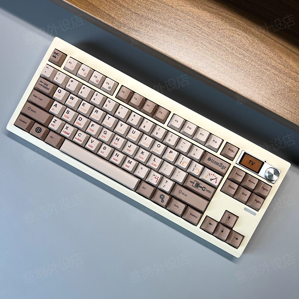 Steampunk Era Keycap 142 Keys PBT Material Cherry Profile DYE-SUB ...