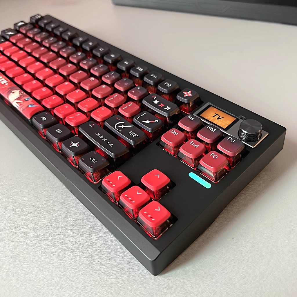 Yukiaim keycaps 120 Keys PBT+PC Material MDA Profile DYE-SUB For MX ...