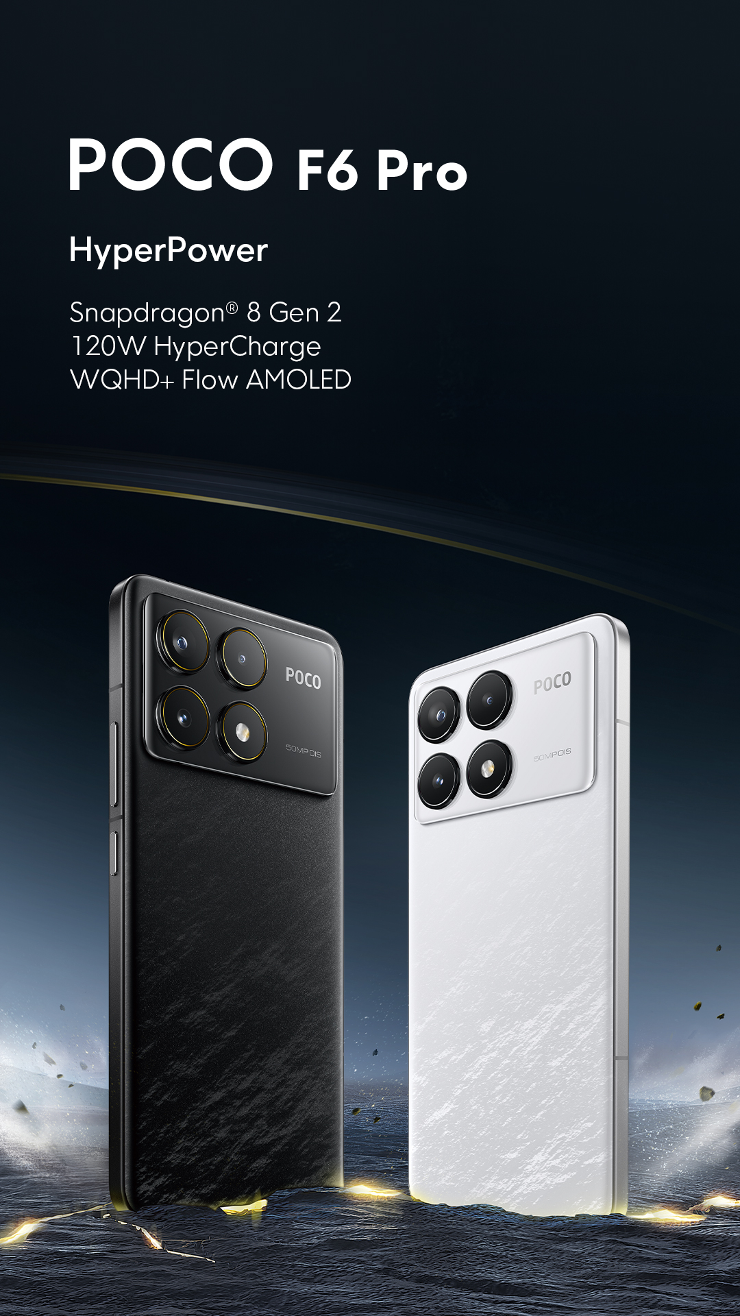 POCO F6 Pro 12+256G/12+512G/16+1024G powered by Snapdragon® 8 Gen 2 Global Version With 1-year ...