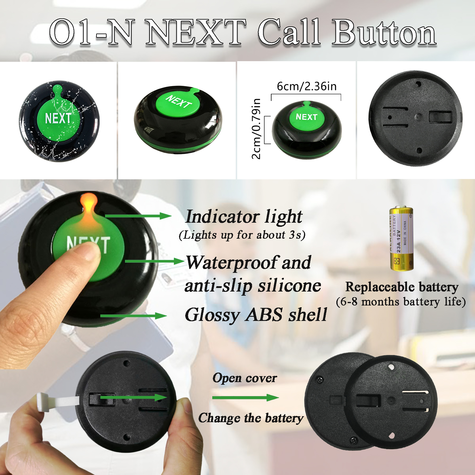 Queue Wireless Calling System for Restaurant Hospital Kitchen Call ...