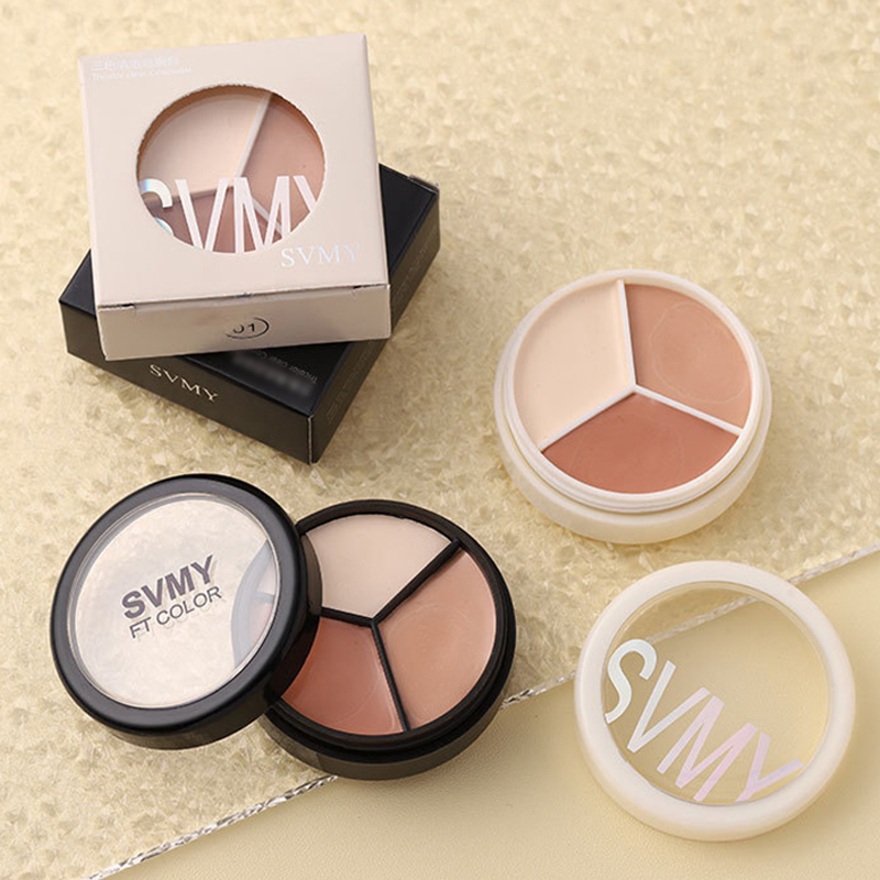 3 color Concealer Palette Pro Makeup Cover Spots Acne Marks Dark ...