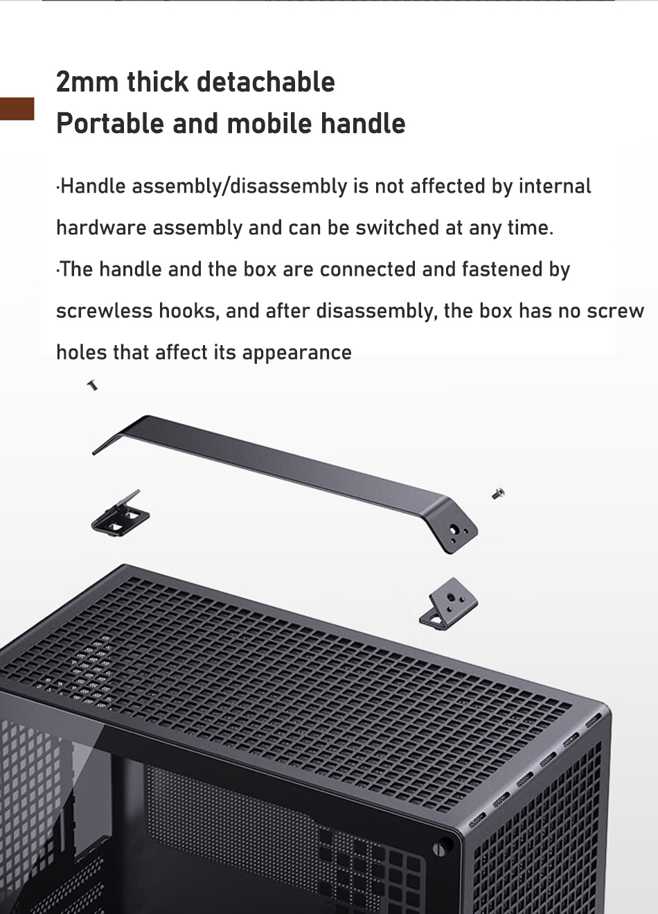 Jonsbo Z20 Matx Case Detachable Portable Mini Desktop Chassis Supports 363mm Graphics Card 240