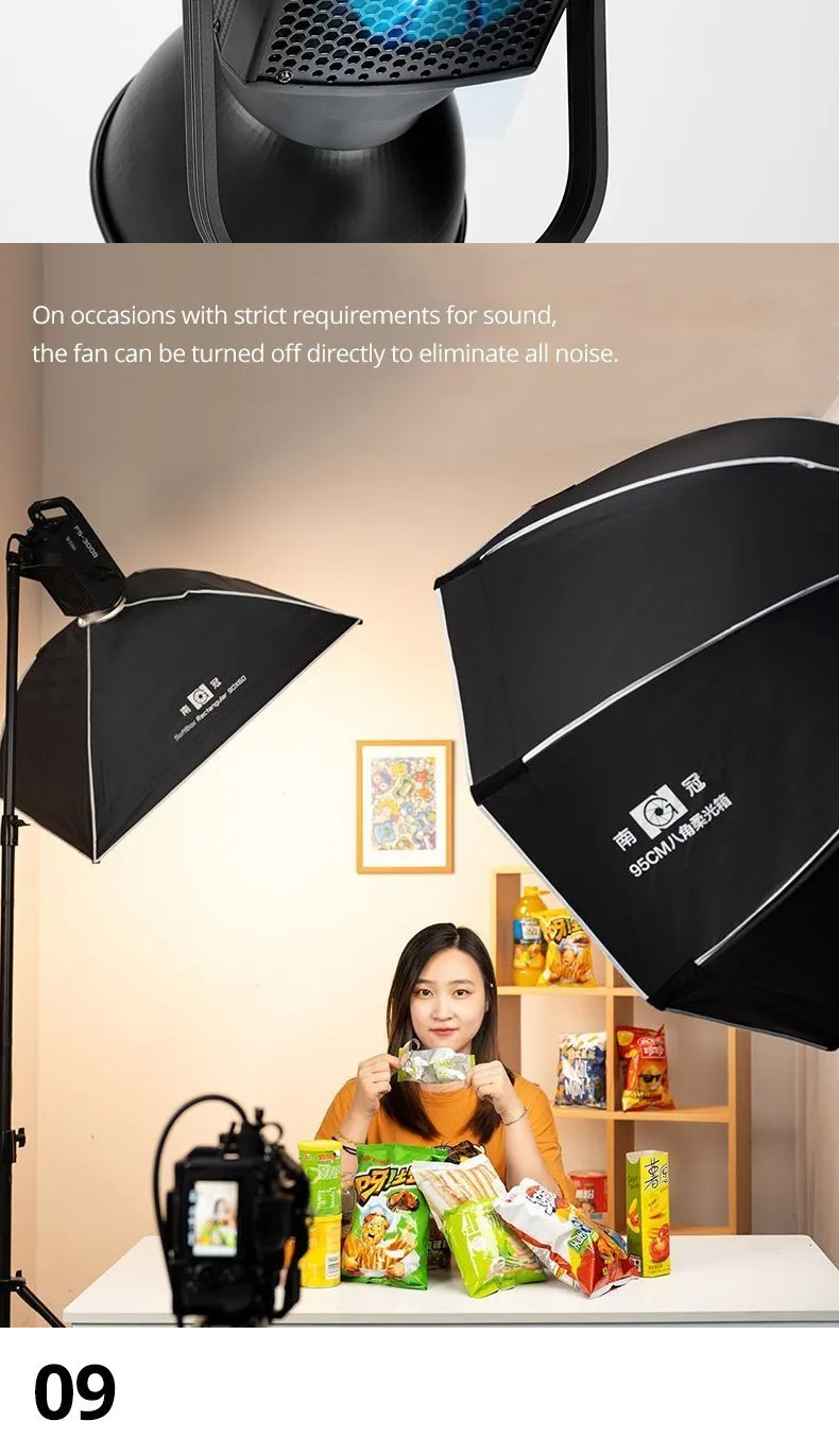 Nanlite FS300B FS-300B LED Bi-Color Monolight Temperature LED Film and ...