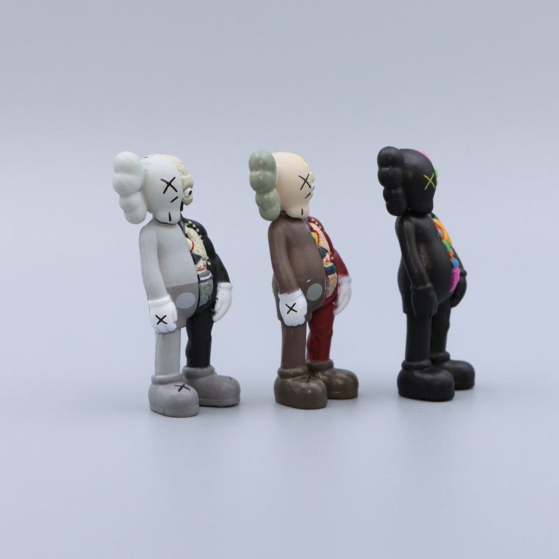 1Pcs 5.3cm Fashion Style KAWS XX Eyes Human Anatomy PVC Action Figure ...