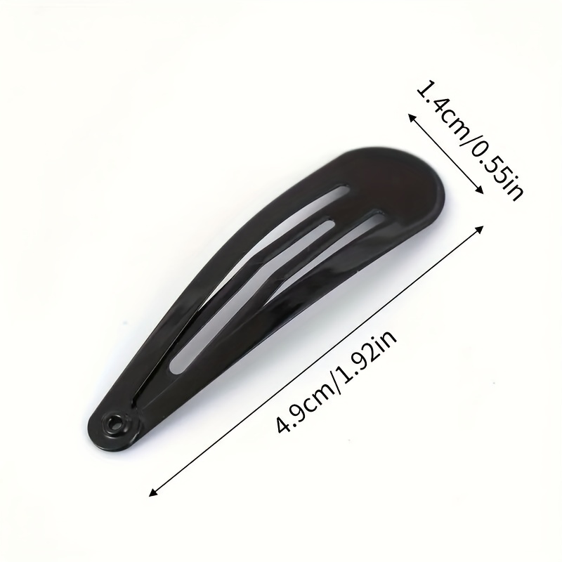 15pcs Black Simple Hair Clip Headdress Korean Fashion All-Match Oil ...