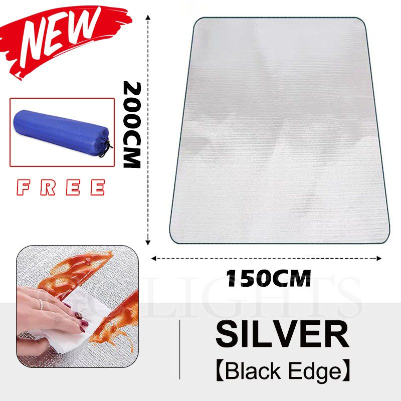 GC Ultralight Outdoor Waterproof Double-sided Aluminium Moisture Proof Mat Picnic Mat Camping ...