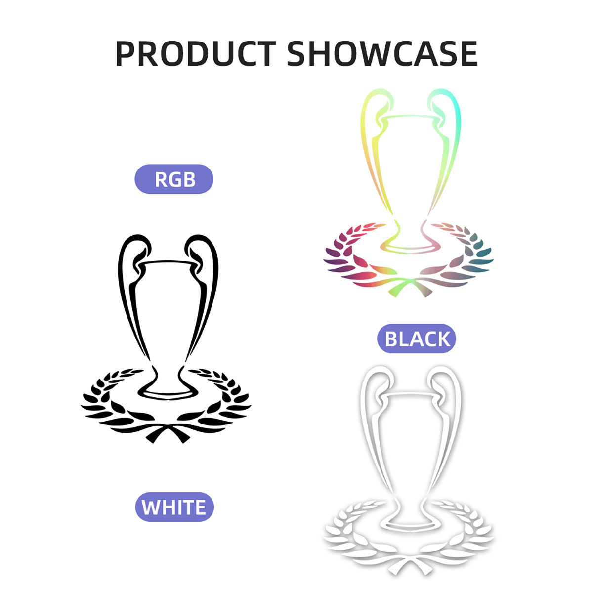 Car Sticker Trophy Pattern Limited Edition Creative Motorcycle Decals ...