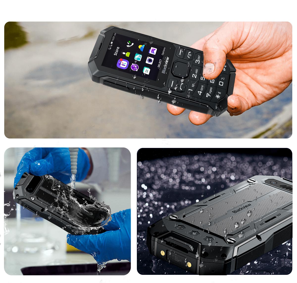 Blackview N1000 Rugged Keypad Smartphone Water Proof (2.4'' / 1GB RAM ...