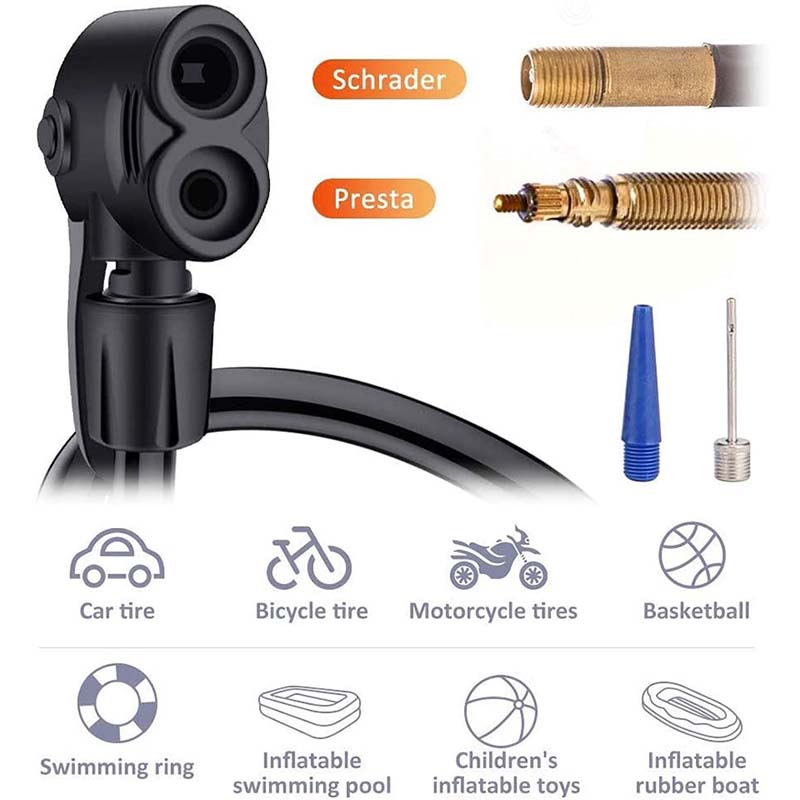 Universal Mini Pump High Pressure Portable Foot Pump Aluminum Alloy ...