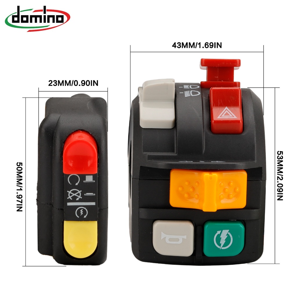 Domino Honeywell Switch Left & Right Handle Bar Mount Plug & Play Made ...