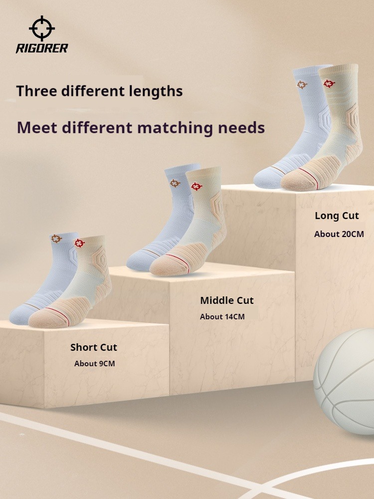 RIGORER Elite Socks Men's Basketball Socks High Cut Long Sports Socks ...