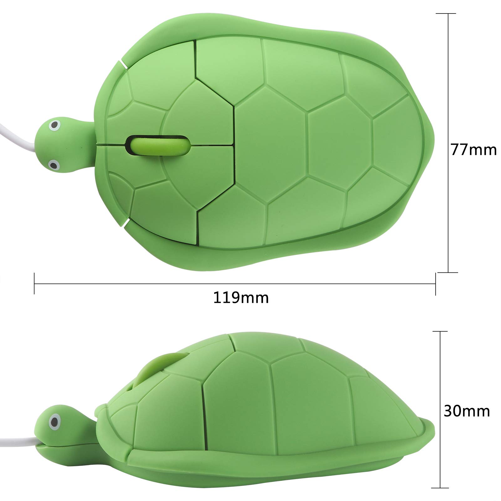Cute Animal Turtle Shape USB Wired Lovely Corded Mouse Optical Mice For ...