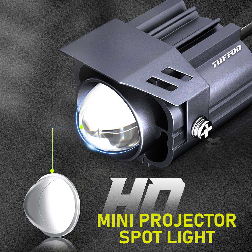 TUFFOO Dural Color 4 Mode Motorcycle LED Mini Driving Light WaterProof ...