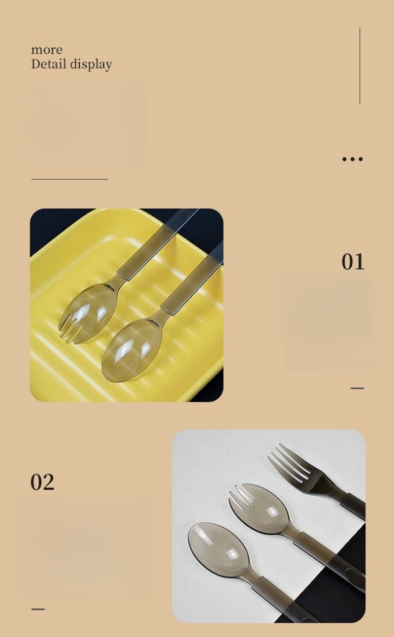 Sfork Disposable/Disposable Spoon And Fork/Plastic Spoon And Fork/Thick ...