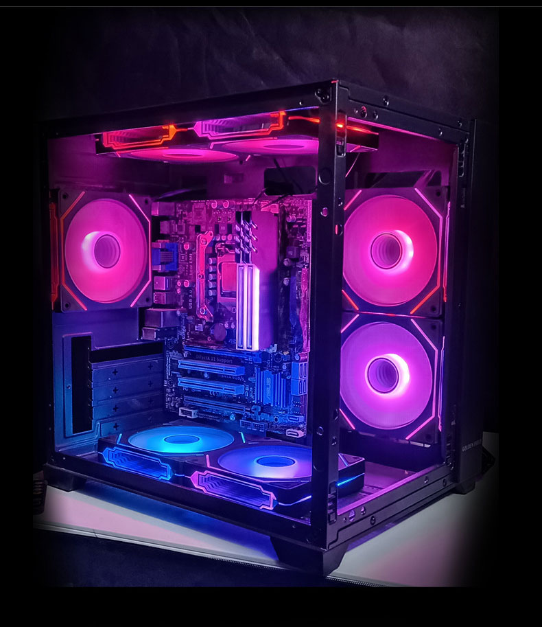 Tj Prism 120mm GEN4 Pro ARGB Chassis Fan, Infinity Straw RGB Lighting ...