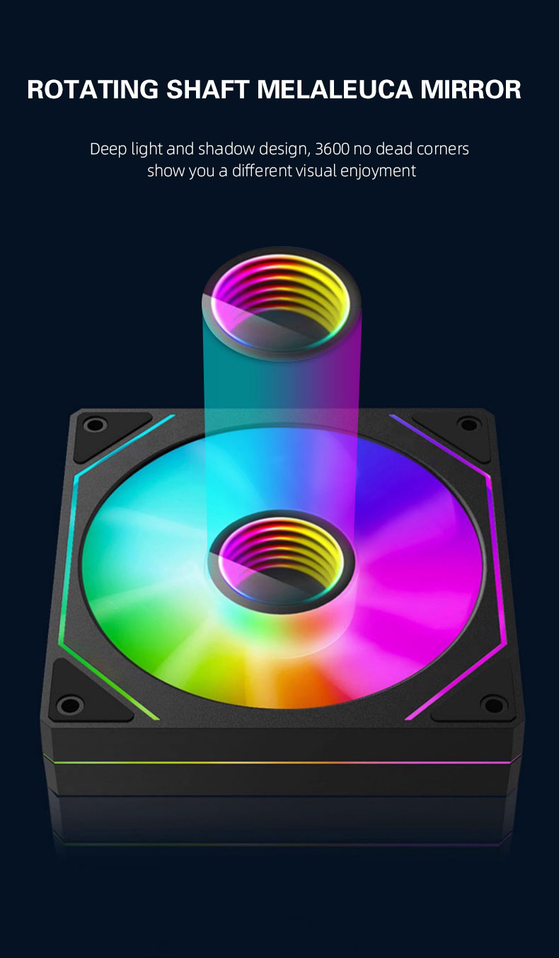 Tj Prism 120mm GEN4 Pro ARGB Chassis Fan, Infinity Straw RGB Lighting ...