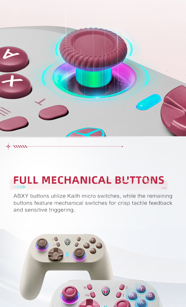 Thunderobot G45 Xbox-like Gaming Controller, Tri-mode Wired 2.4G ...