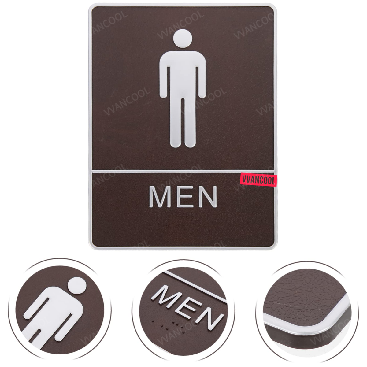 VVANCOOL Toilet Door Plate Wall Decor Toilet Signboard Washroom Sign ...