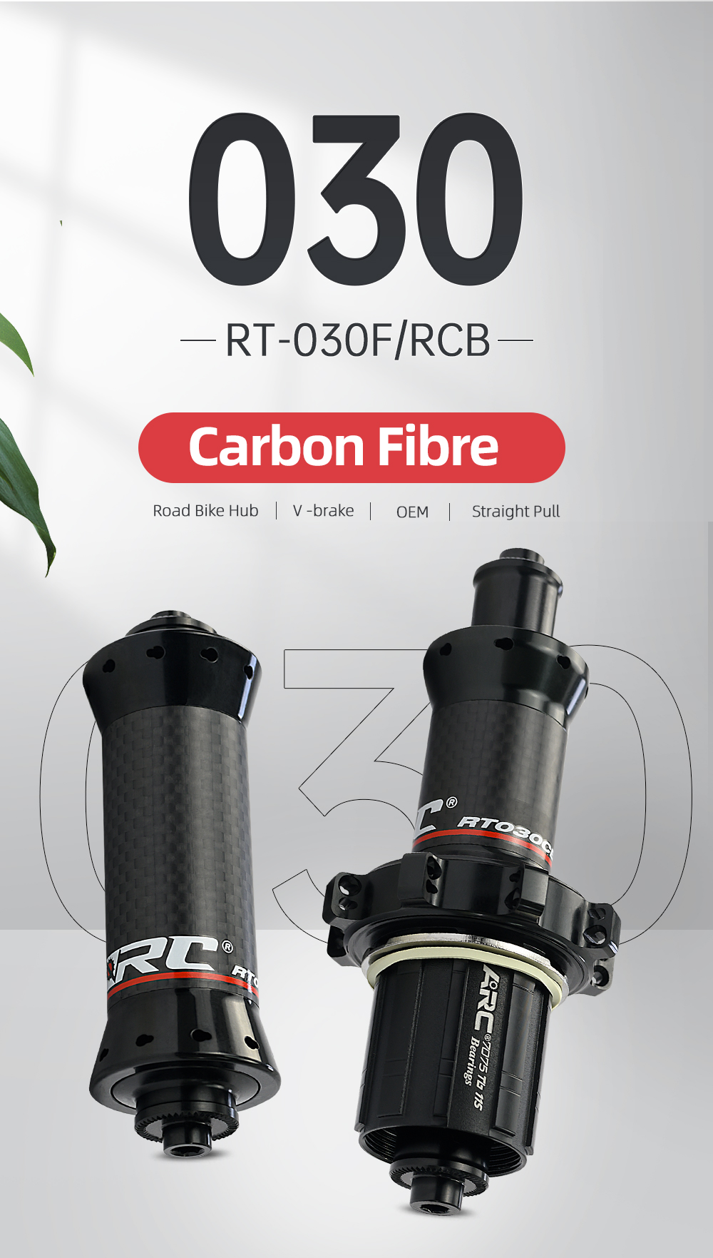 ARC RT030F/R 20/24 Holes High Quality Straight Pull Road Bike Hub ...