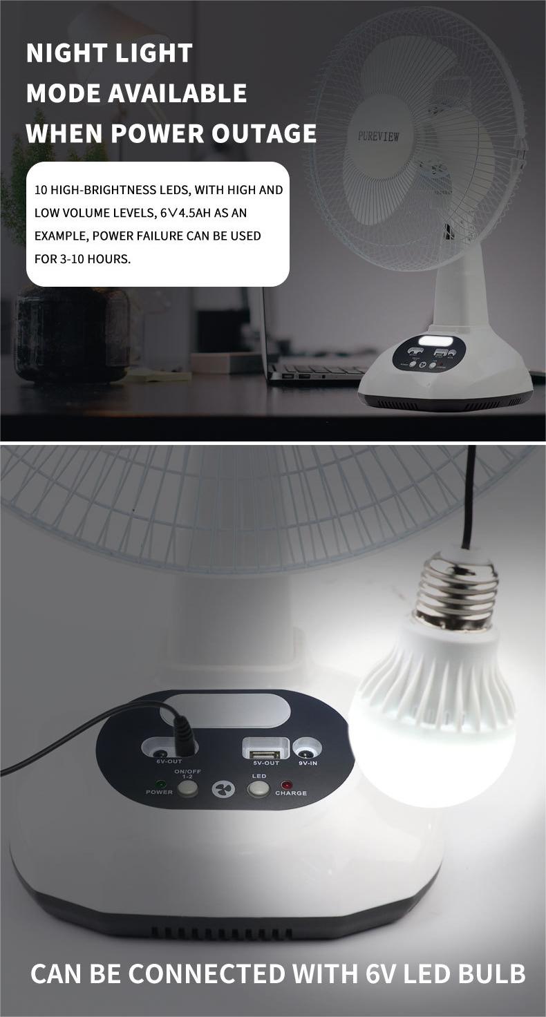 Solar charging shaking table fan with lam | Shopee Philippines