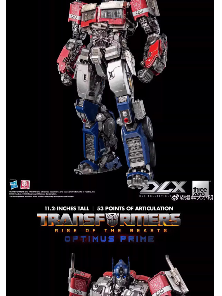 3a zero RISE OF THE BEASTS DLX OPTIMUS PRIME Transformers Super Warrior ...