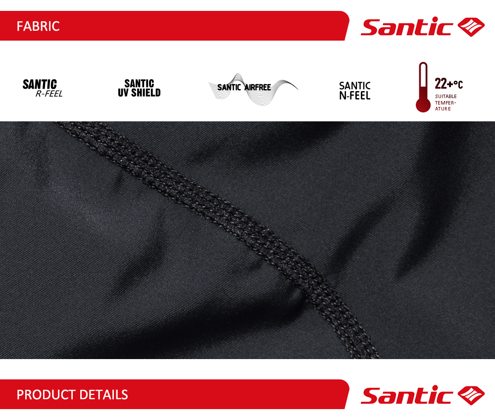 Santic Men's Cycling Shorts Riding 1/2 Short Pants Sport 4D Padded ...