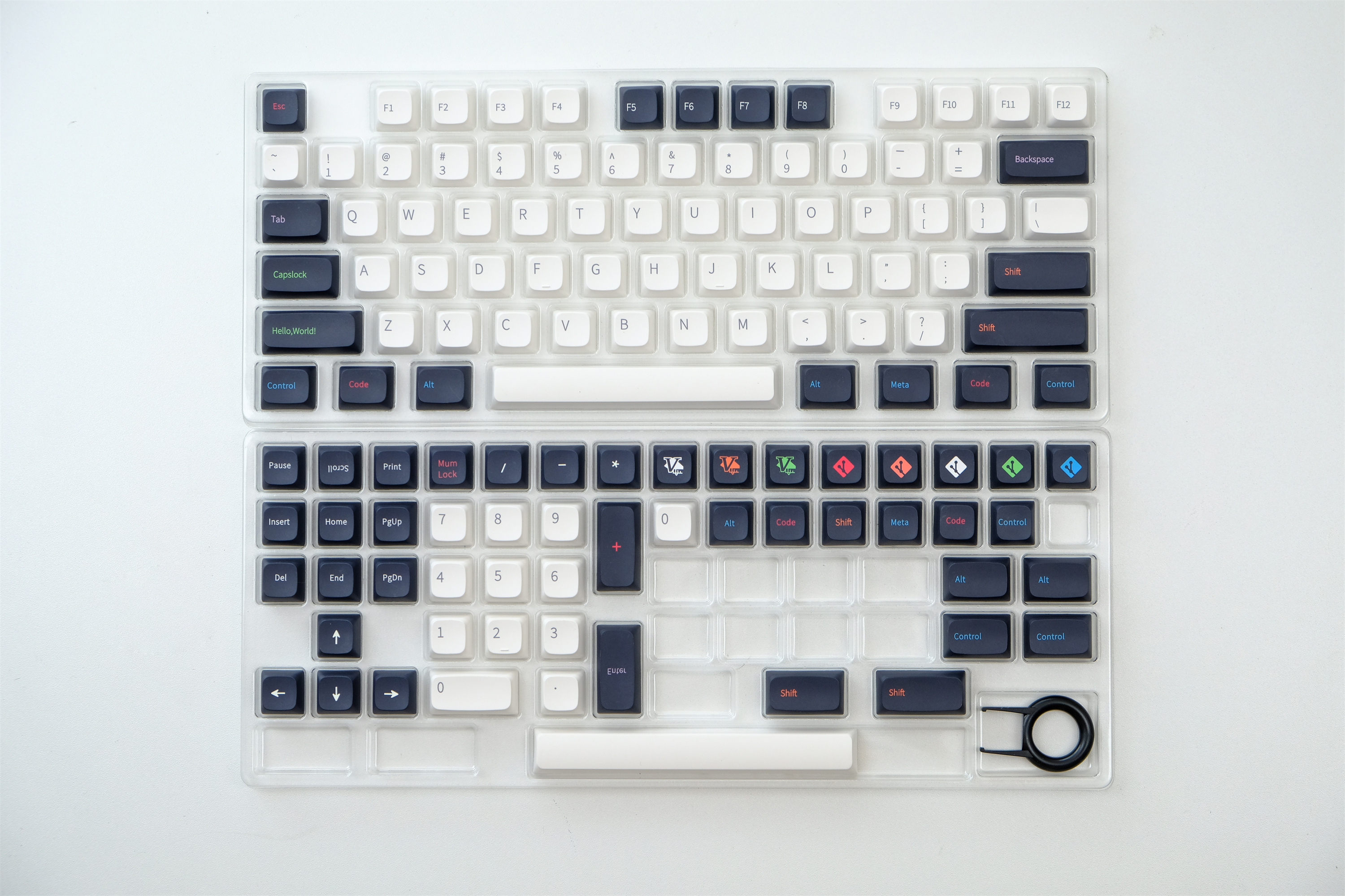 Programmer Keycap 126 Keys PBT Material XDA Profile DYE-SUB ...