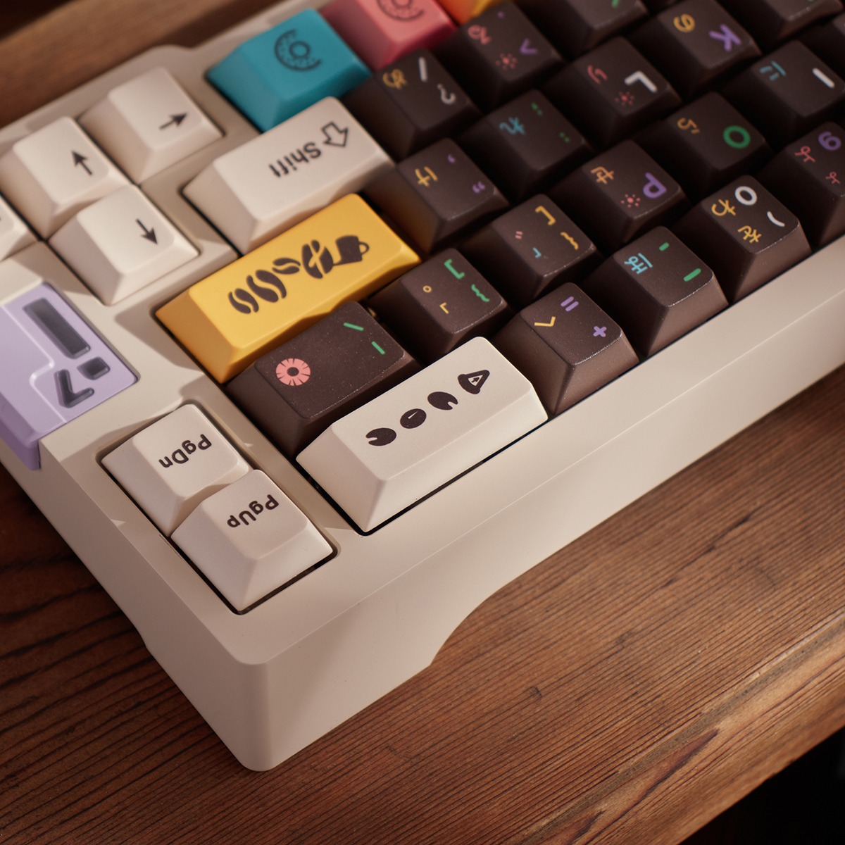 -LW- Afternoon Tea PBT Keycaps CHERRY Profile Mechanical Keyboard ...